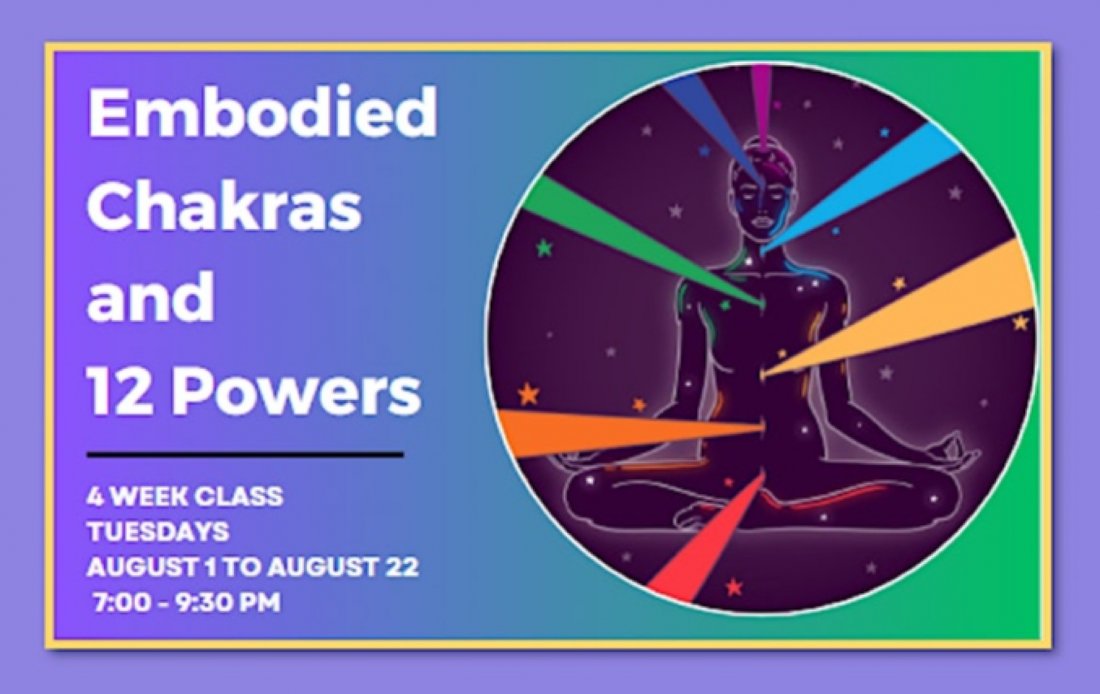 Embodied Chakras and 12 Powers, Unity Center of Walnut Creek, 1 August ...