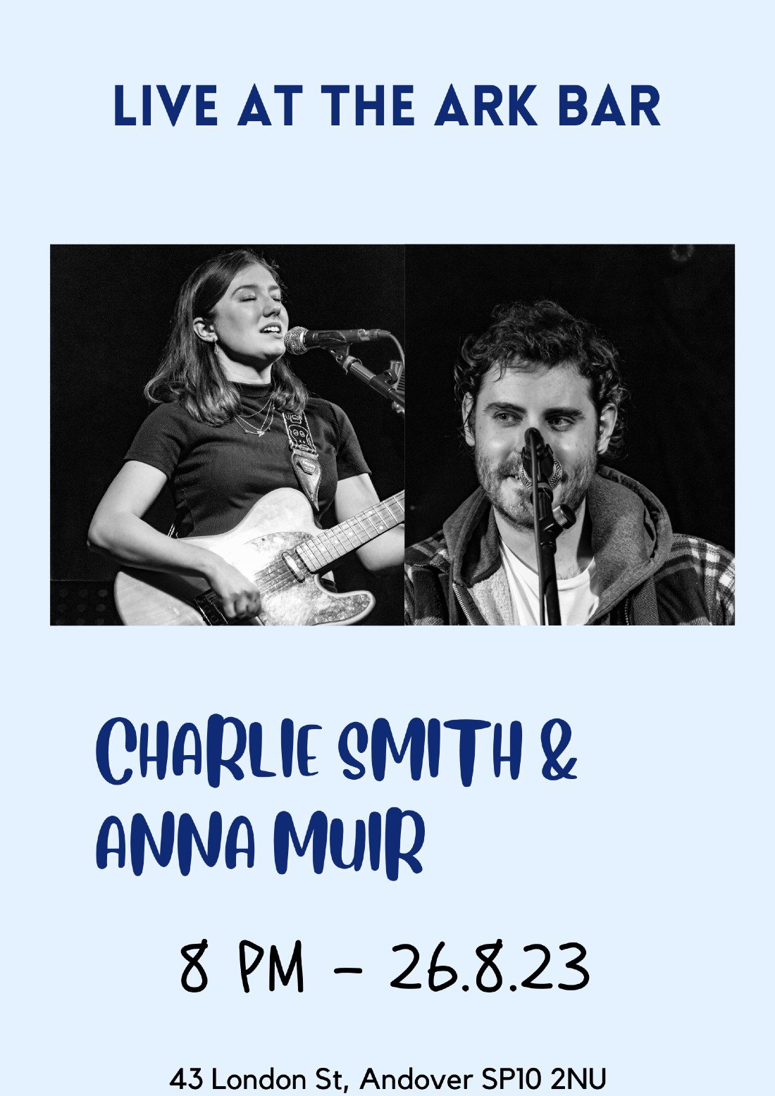 Charlie Smith + Anna Muir Live at The ARK Bar, The ARK Bar, Andover, 26 ...
