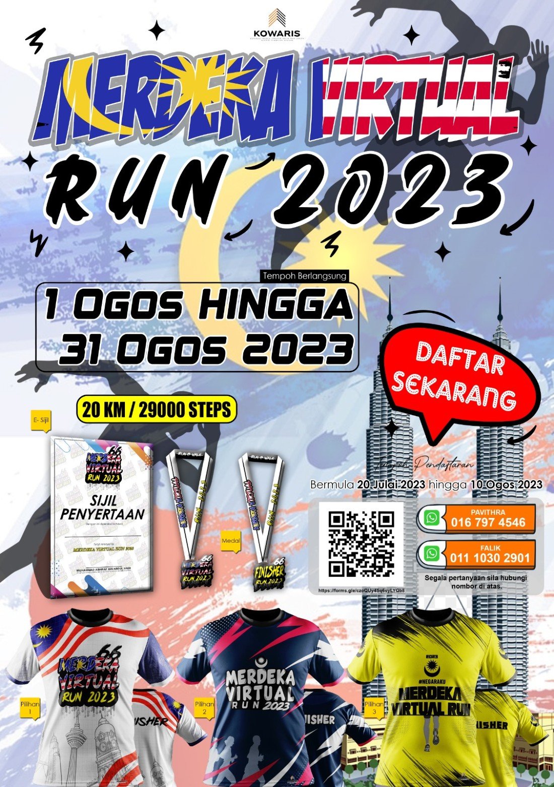 Merdeka Virtual Run 2023, July 21 to August 31 | Online Event | AllEvents