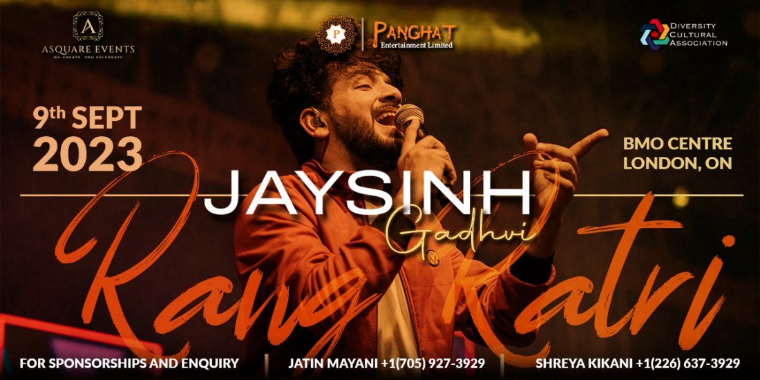 NAVRATRI RANG-RATRI WITH JAYSINH GADHAVI - LONDON, BMO Center London, 9 ...