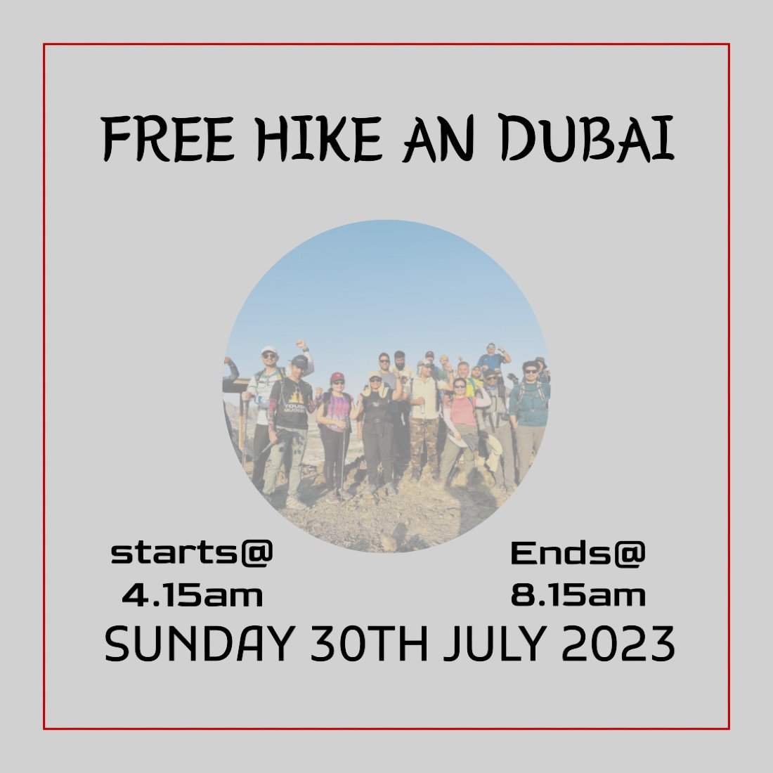 Free Hike - AN - Dubai (Level: Moderate), dubai, 30 July 2023 | AllEvents