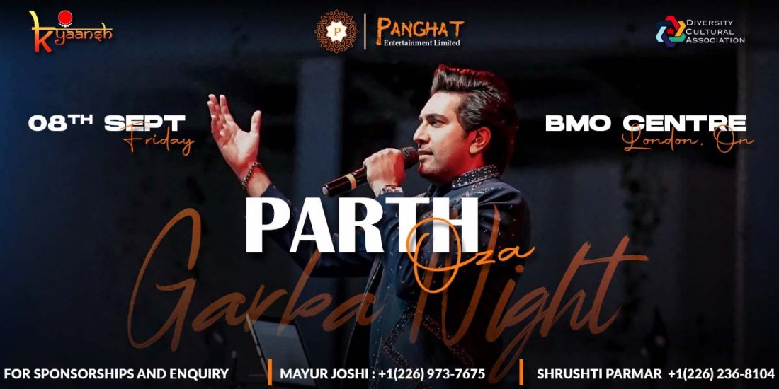 NAVRATRI GARBA NIGHT WITH PARTH OZA-LONDON, BMO CENTER , London, 8 ...