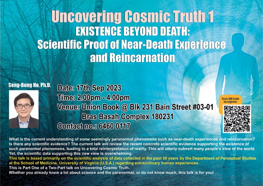 【Union Book Event】EXISTENCE BEYOND DEATH, Union Book Co Pte Ltd ...