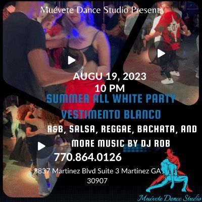 All White Party (All White Attire) Tickets, Muévete Dance Sudio ...