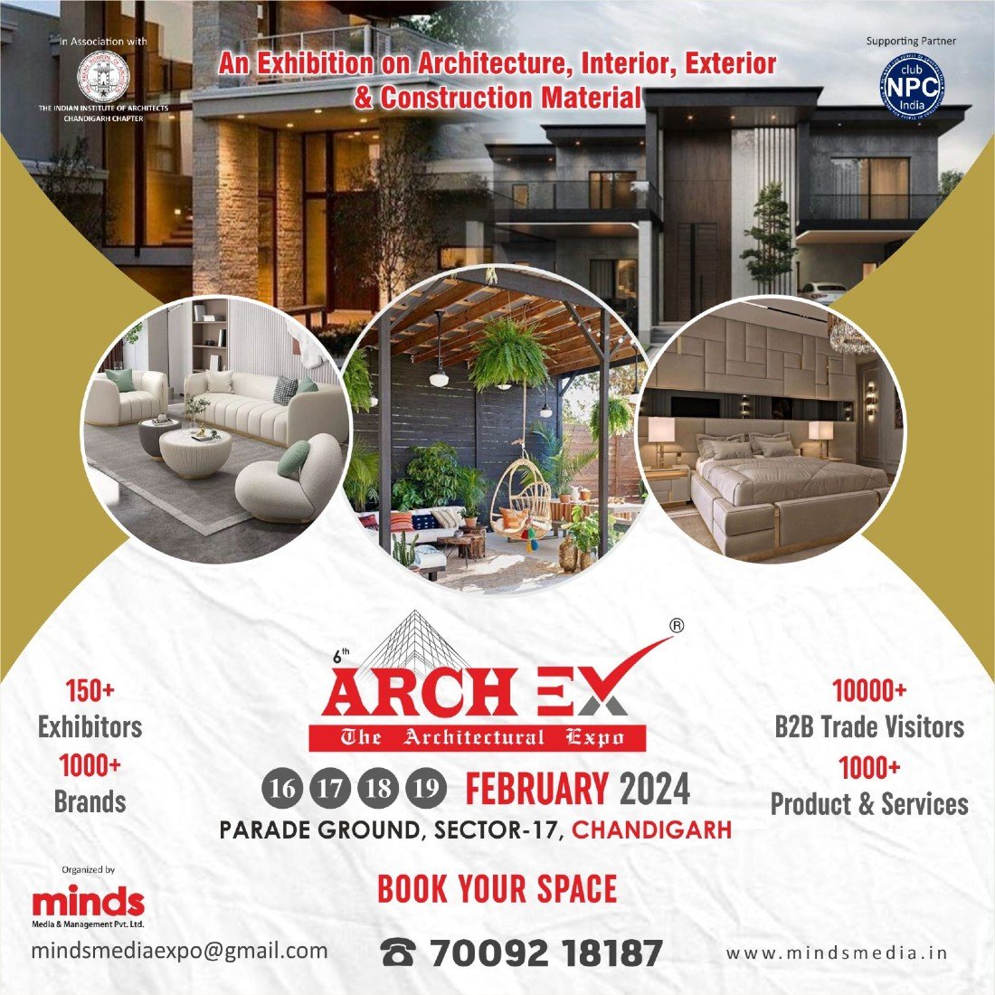 ARCHEX The Architectural Expo, Parade Ground, Chandigarh, February 16 ...