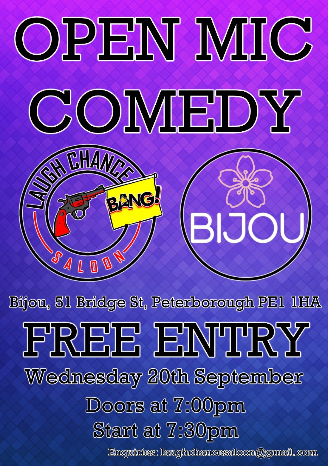 Open Mic Comedy At Bijou Peterborough Bijou Peterborough 20
