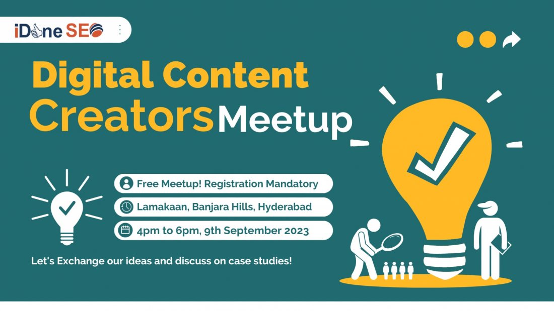 Digital Content Creators Meetup, Lamakaan, Hyderabad, 9 September 2023 ...