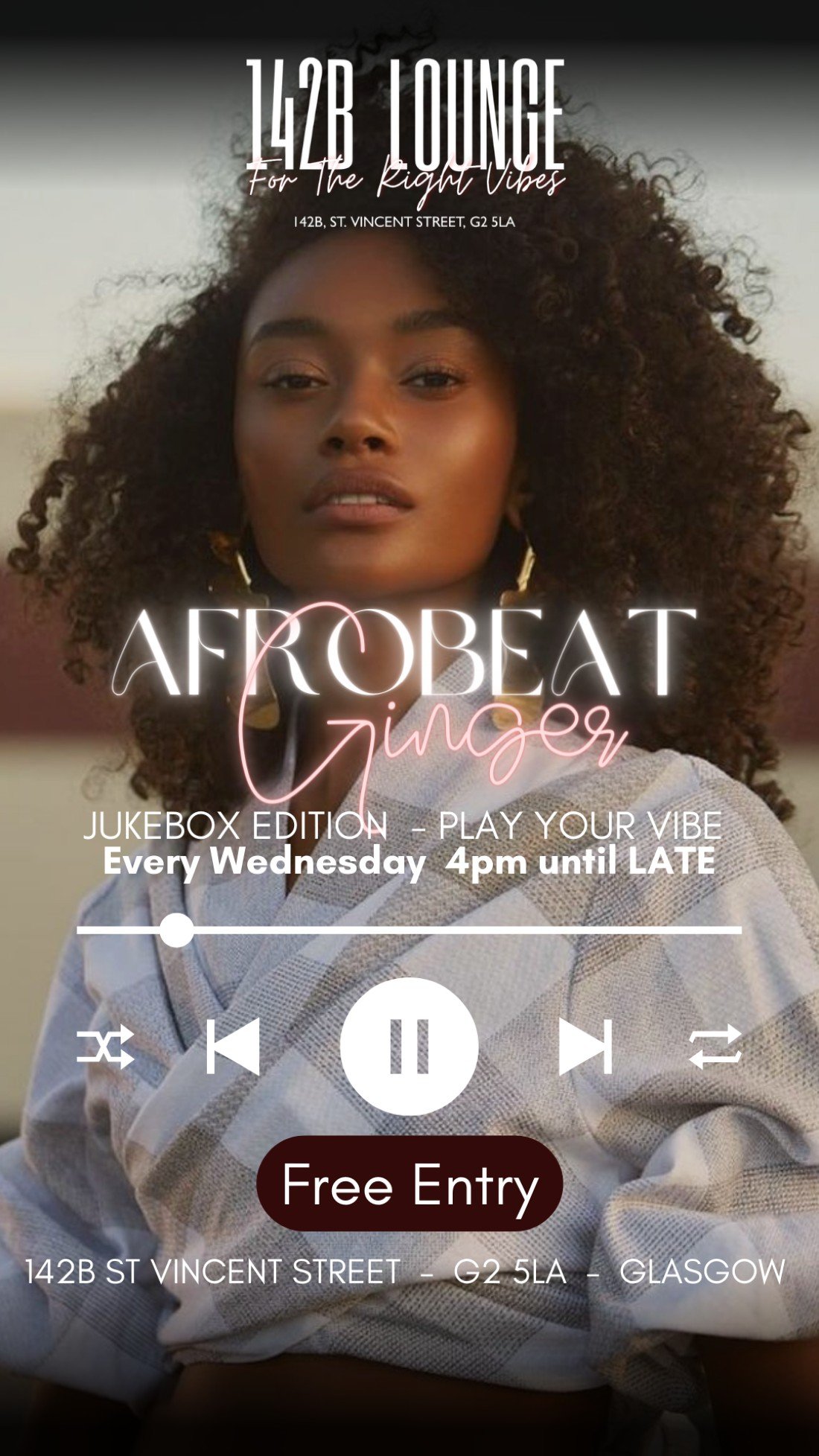 Afrobeat Amapiano Ginger - EVERY WEDNESDAY!, 142B Lounge, Saint Vincent ...