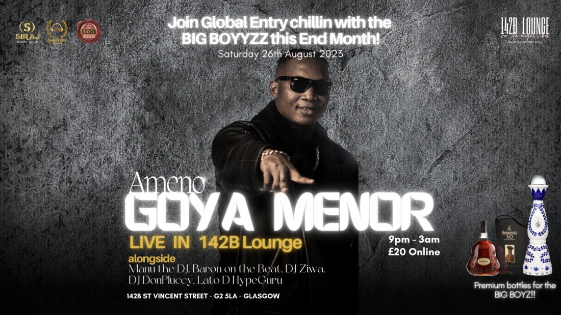 GOYA MENOR - Live in Glasgow - Come Bamba with the Big Boyz!, 142B ...