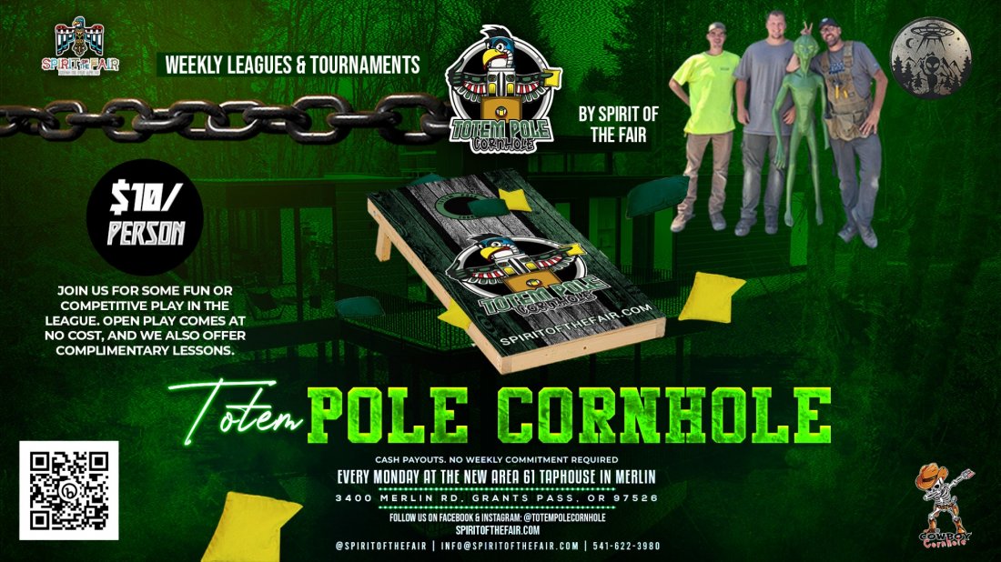 Weekly Cornhole League - Area 61, Area 61 Taphouse, Merlin | AllEvents.in