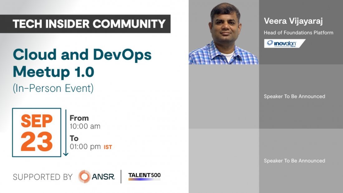 Cloud and DevOps Meetup 1.0, Inovalon India Pvt Ltd,, Hyderabad, 23 ...