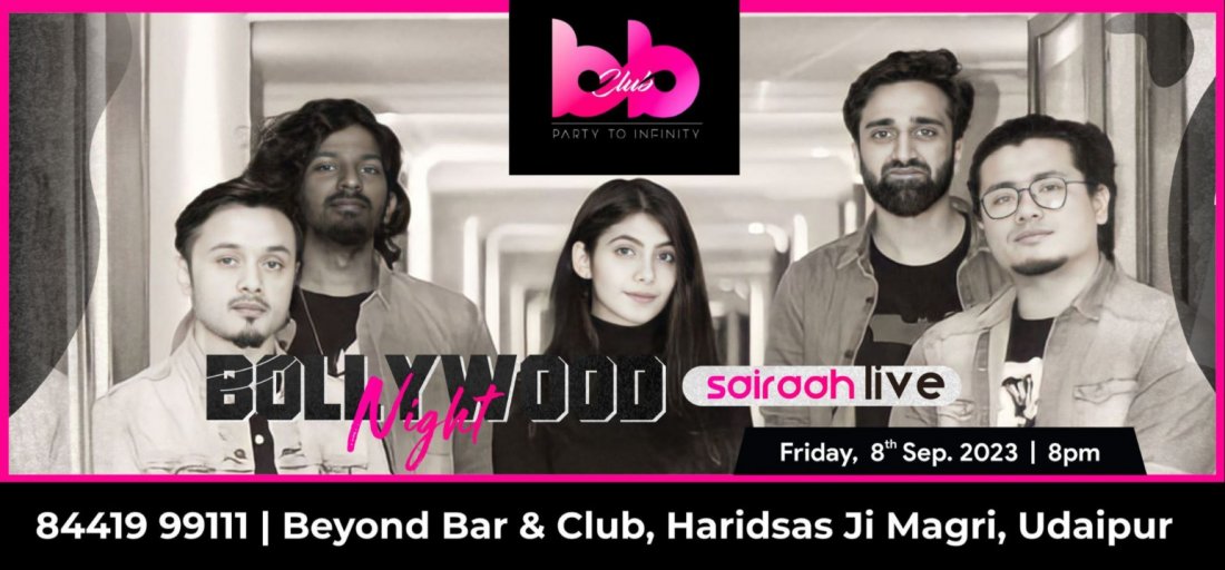 BOOLYWOOD NIGHT by SAIRAAH LIVE - 8th Sept 2023, Beyond Bar & Club | BB ...