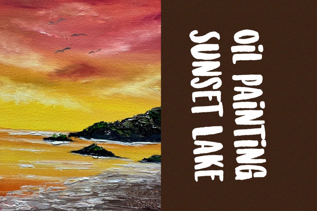 Class is FULL $20 Community Art Class: Beginner Sunset Lake One day Oil ...