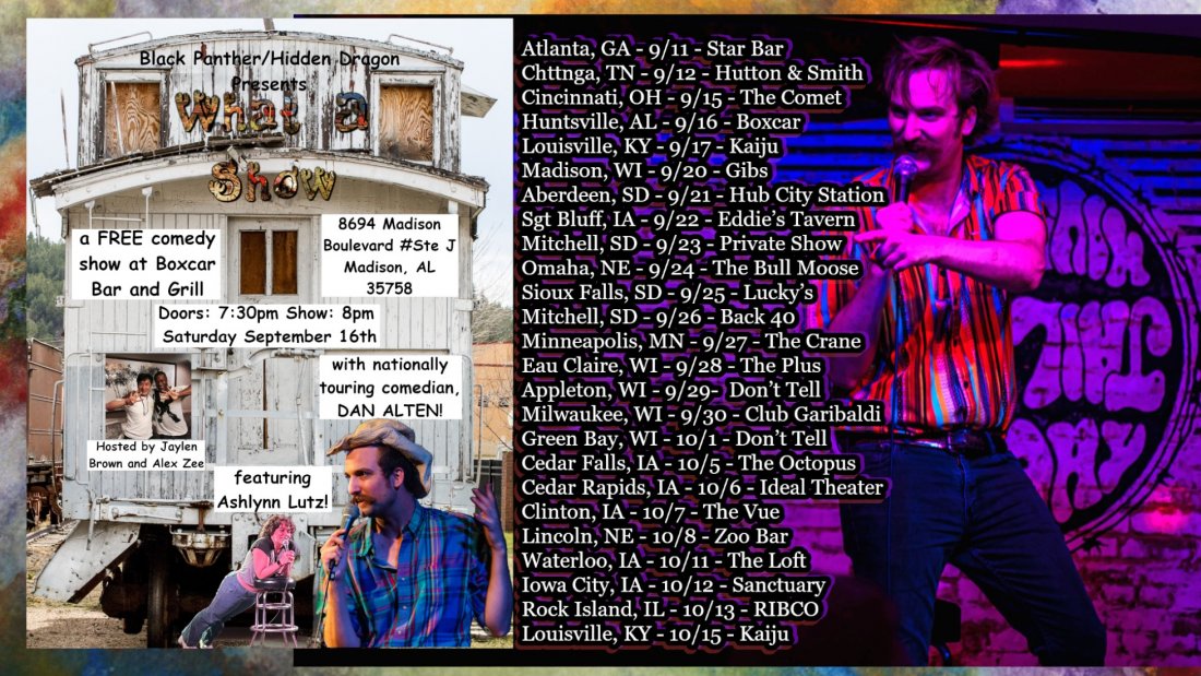 Good Stand Up Comedy With Dan Alten Boxcar Madison 16 September 2023