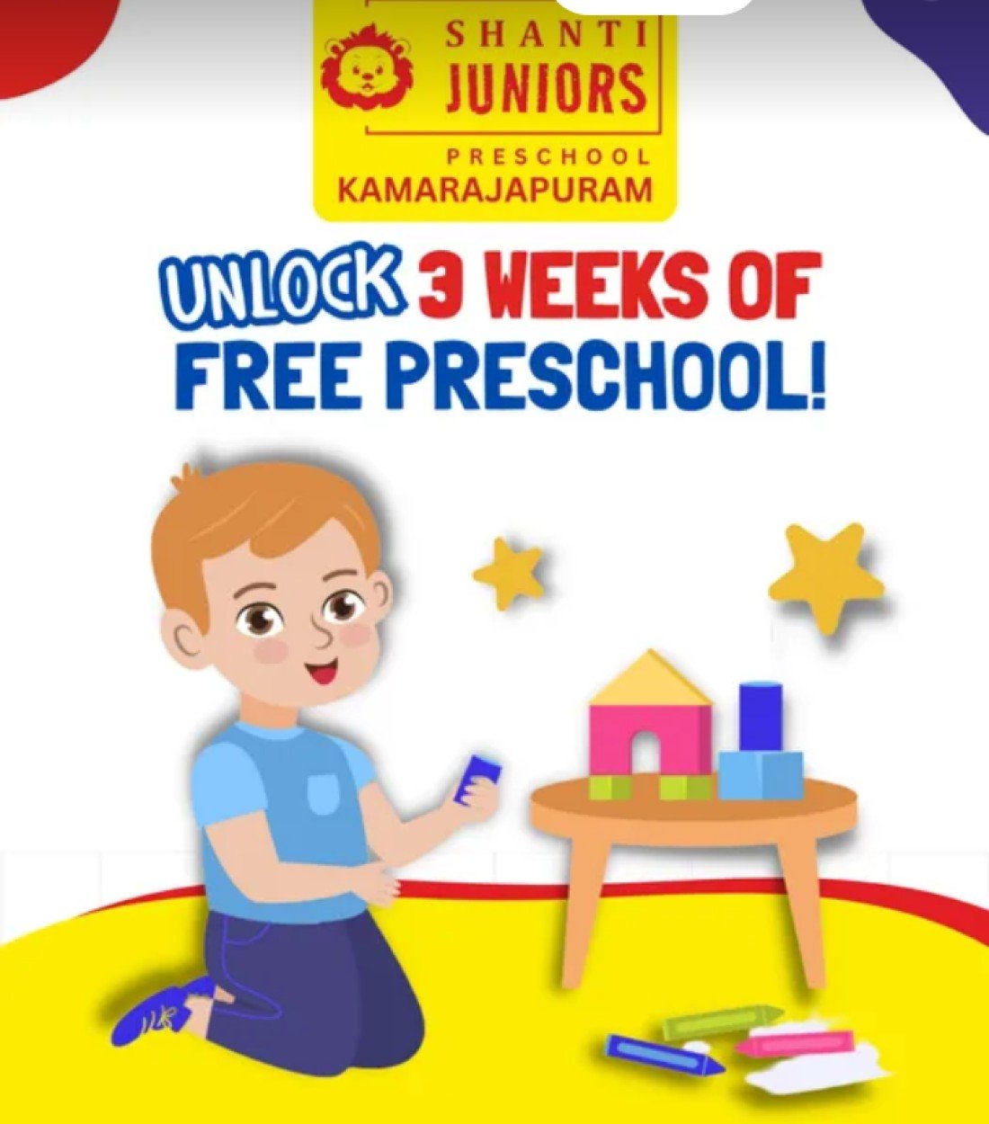 Free Preschool Trial Batch, Shanti Juniors Preschool | Best preschool ...