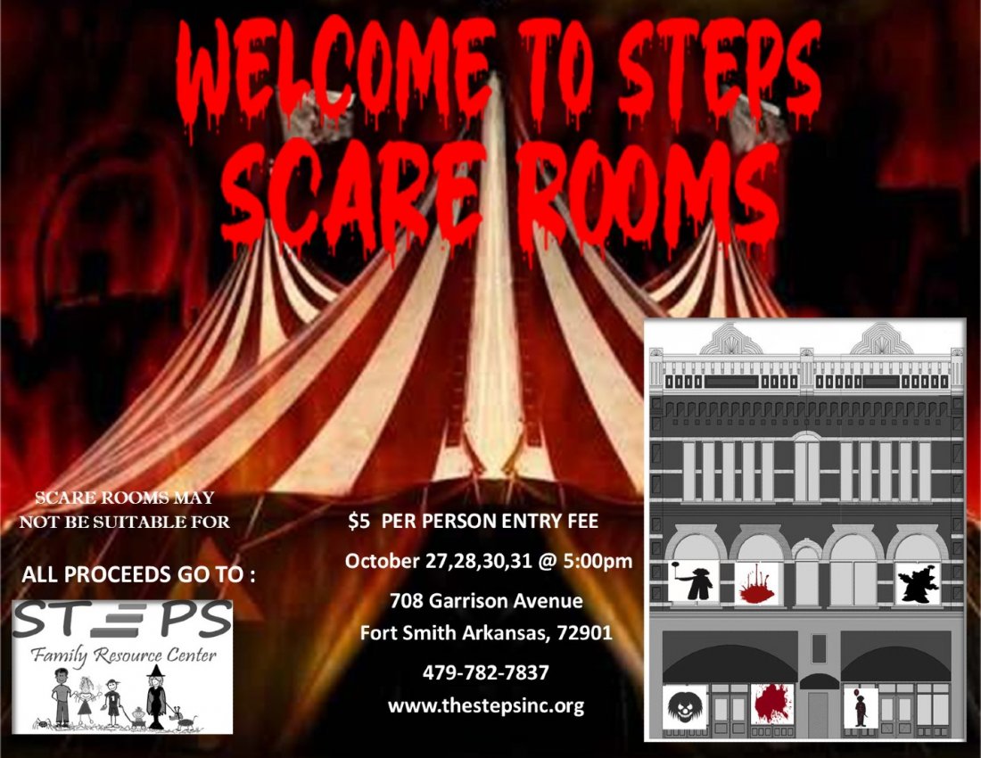STEPS Scare Rooms, Steps Family Resource Center, Fort Smith | AllEvents