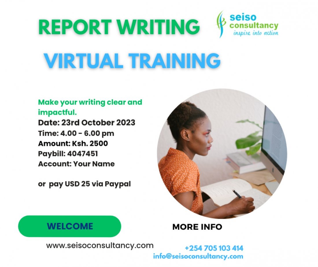 Virtual Report Writing Training , October 23 2023 | Online Event ...