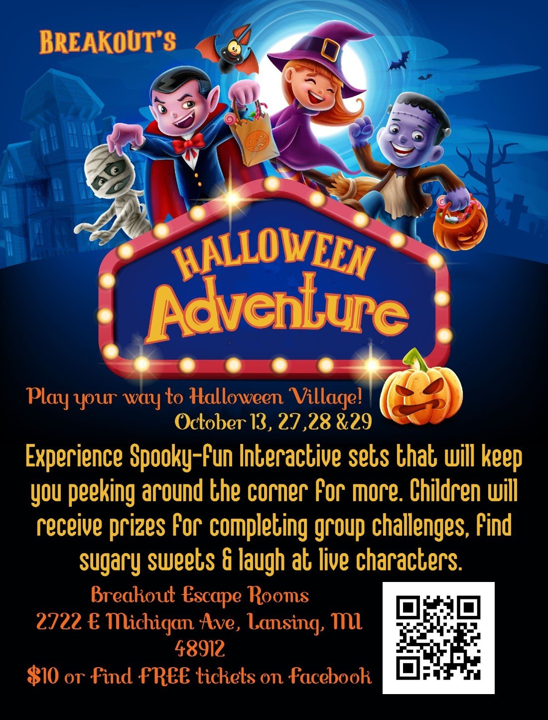 Breakouts Halloween Adventure, Breakout Escape Rooms Lansing, East ...