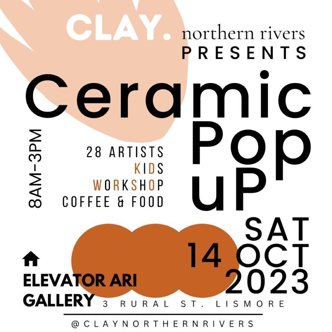 Clay Northern Rivers Pop Up Ceramic Market, Elevator ARI, Lismore, 14 ...