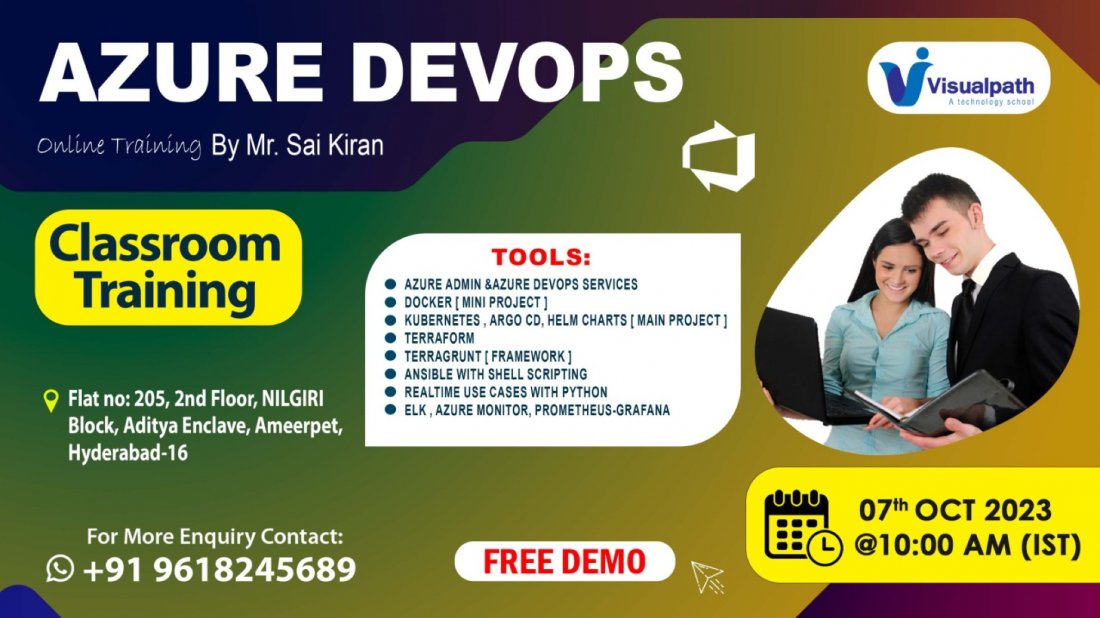 Azure DevOps class room training Free Demo on 7 th oct at 10 am ist, Visualpath IT, Secunderabad ...