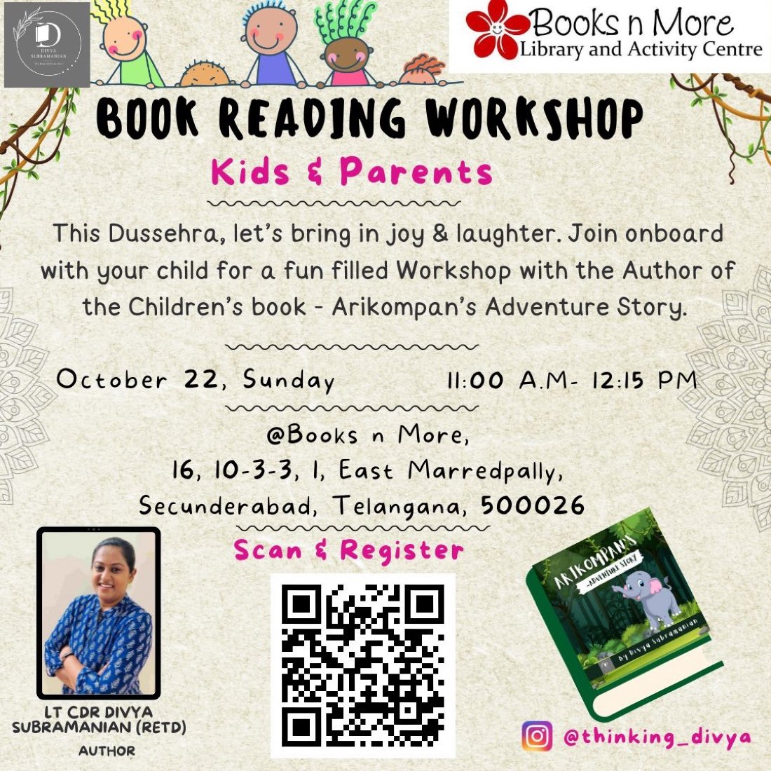 Kids Book Reading Workshop by Lt Cdr Divya Subramanian (Retd ...