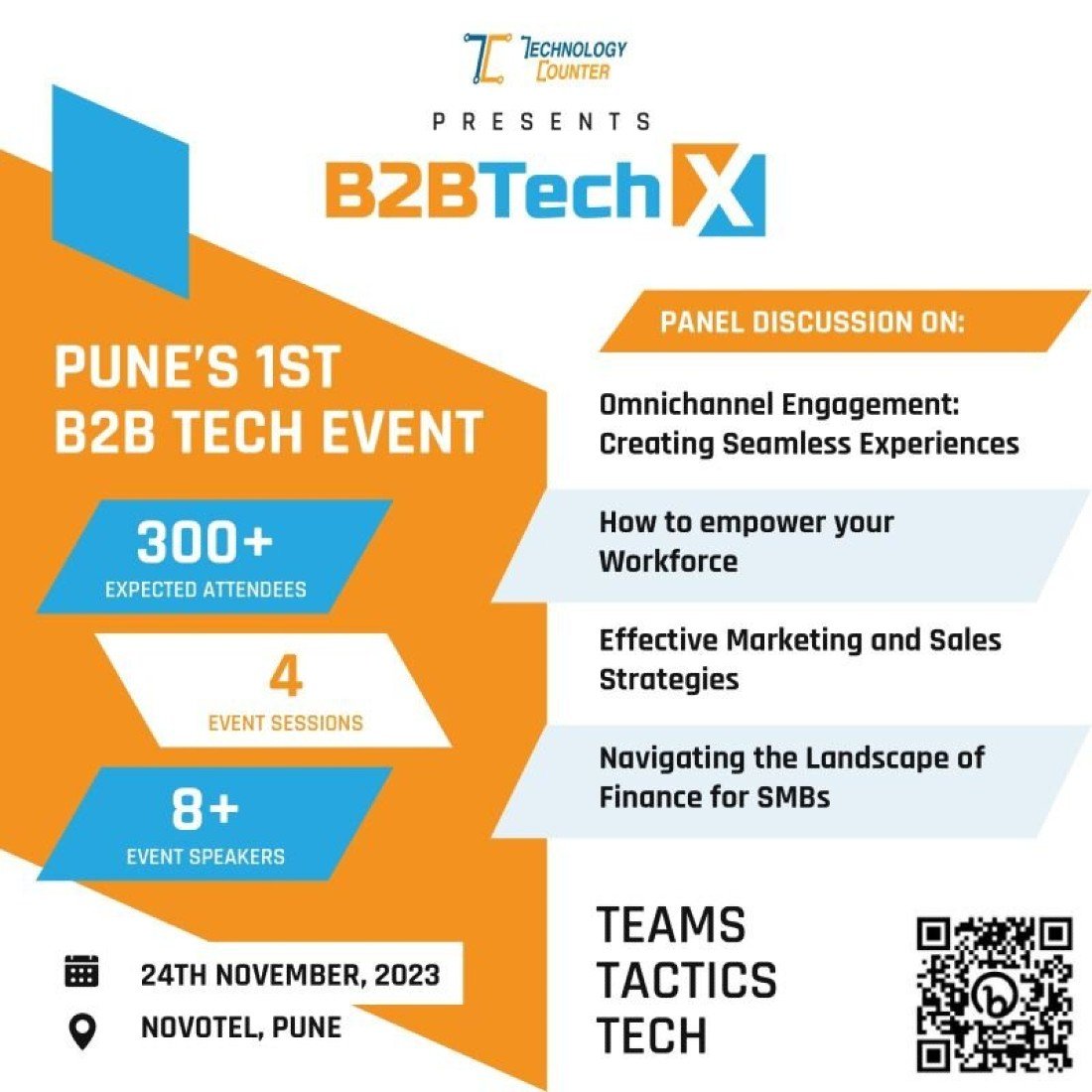 B2BTechX 2023 - Punes First B2B Tech Event, Novotel Pune Nagar Road, 24 November 2023 | AllEvents