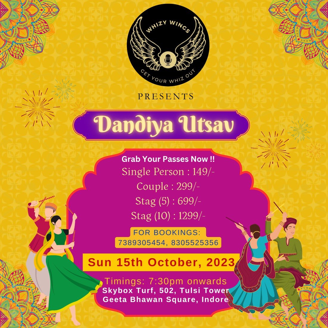 Dandiya Garba Night, Skybox Turf, Indore, 15 October 2023 | AllEvents