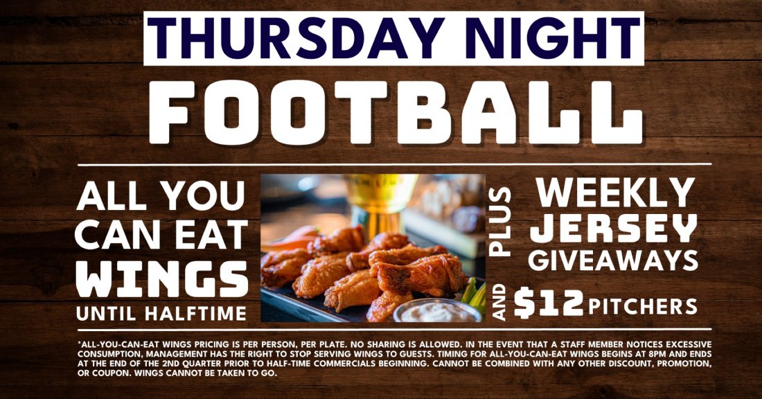 Thursday Night Football and All-you-can-eat Wings!, Providence GPub ...