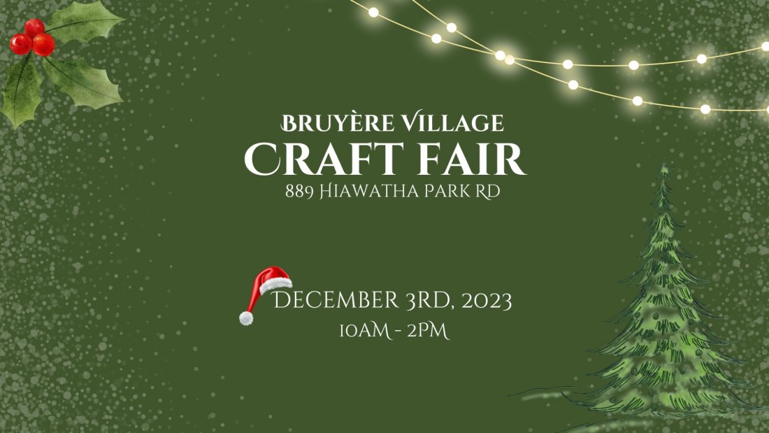 Bruyère Village Craft Fair, 889 Hiawatha Park Rd, Orleans, 3 December ...