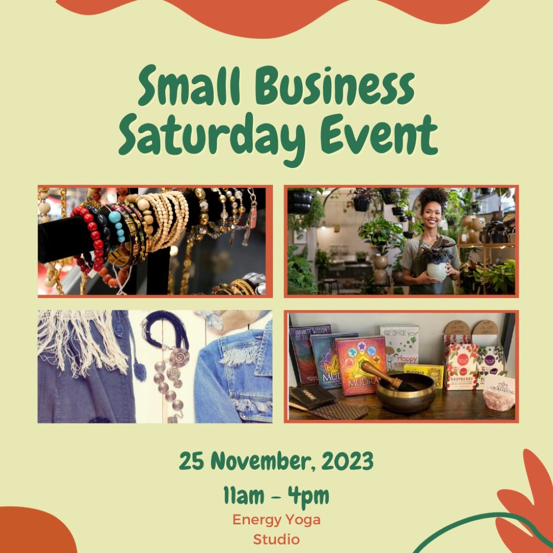 FREE - Small Business Saturday Pop Up Event, Energy Yoga & Wellness ...