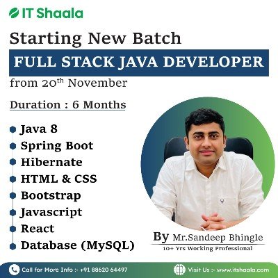 Java Full-Stack New Batch Launch Tickets, Shivajinagar, Pune, November 7 to November 20 ...