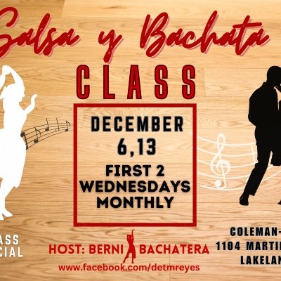 Salsa y Bachata Class ( Bachata) Tickets, Lakeland Coleman-Bush ...