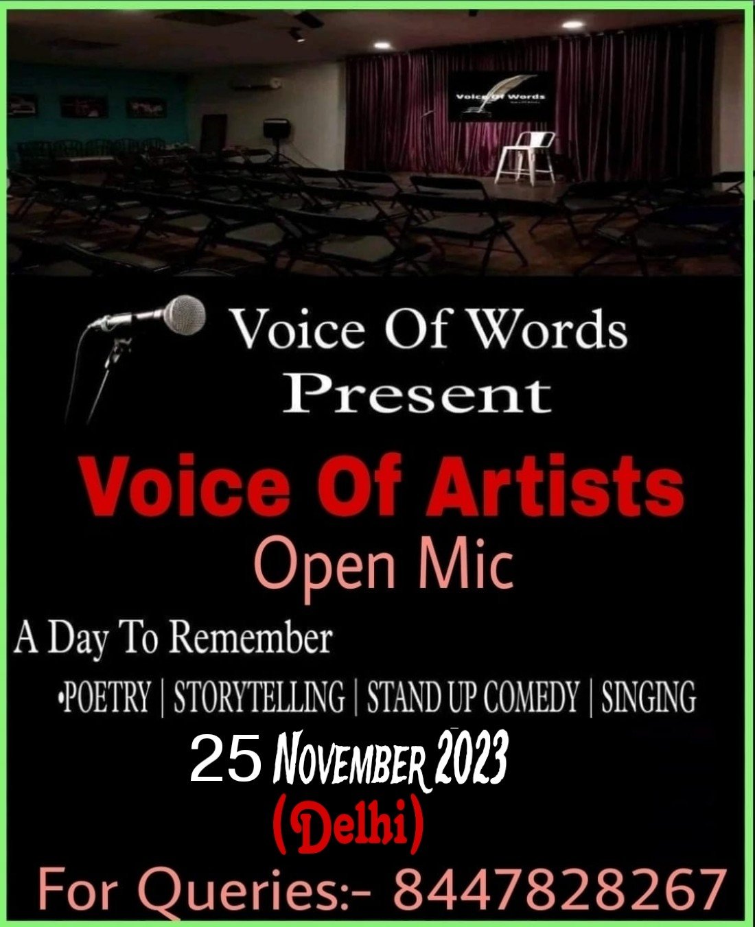 Open Mic Event, Poem And Kahaniyan Studio, New Delhi, 25 November 2023 ...