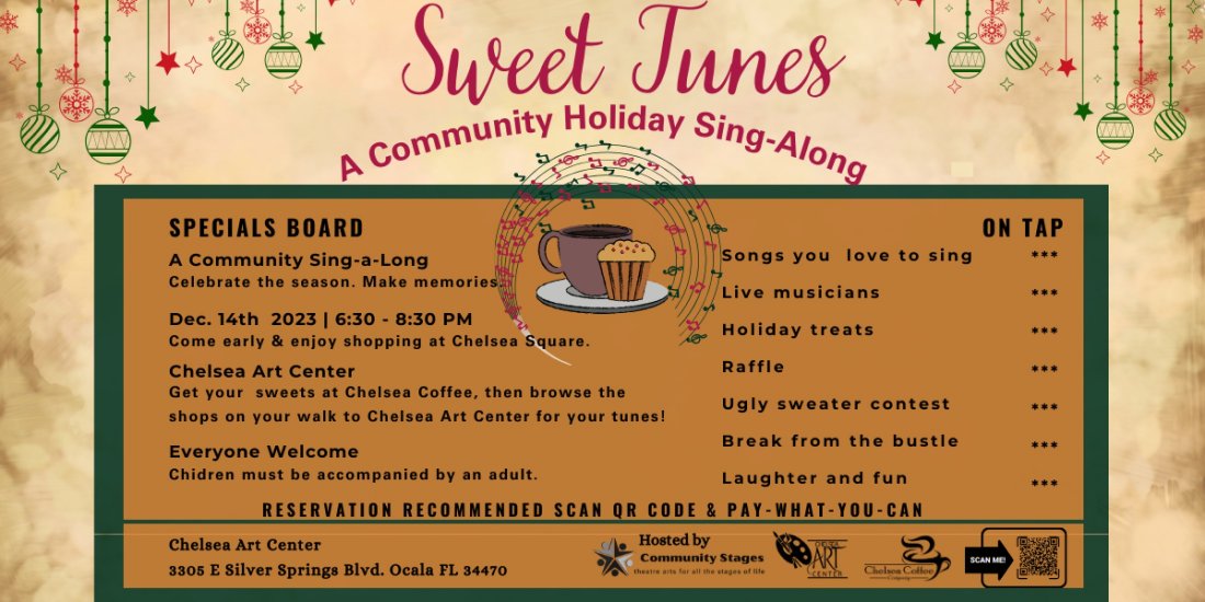Sweet Tunes - Community Holiday Sing-Along, Chelsea Art Center, Silver ...