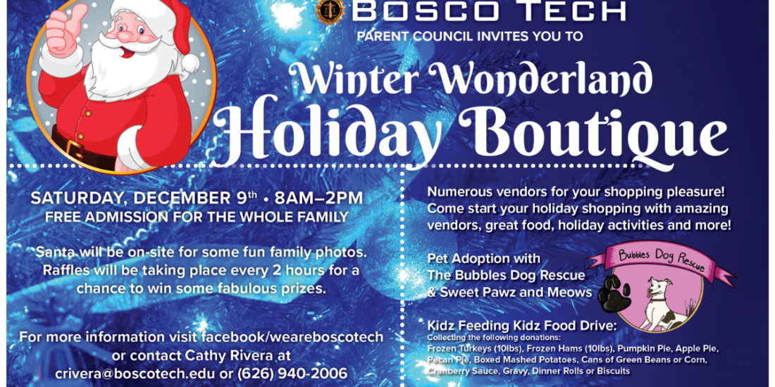 Bosco Tech Winter Wonderland Boutique and Adoption Event , Don Bosco ...