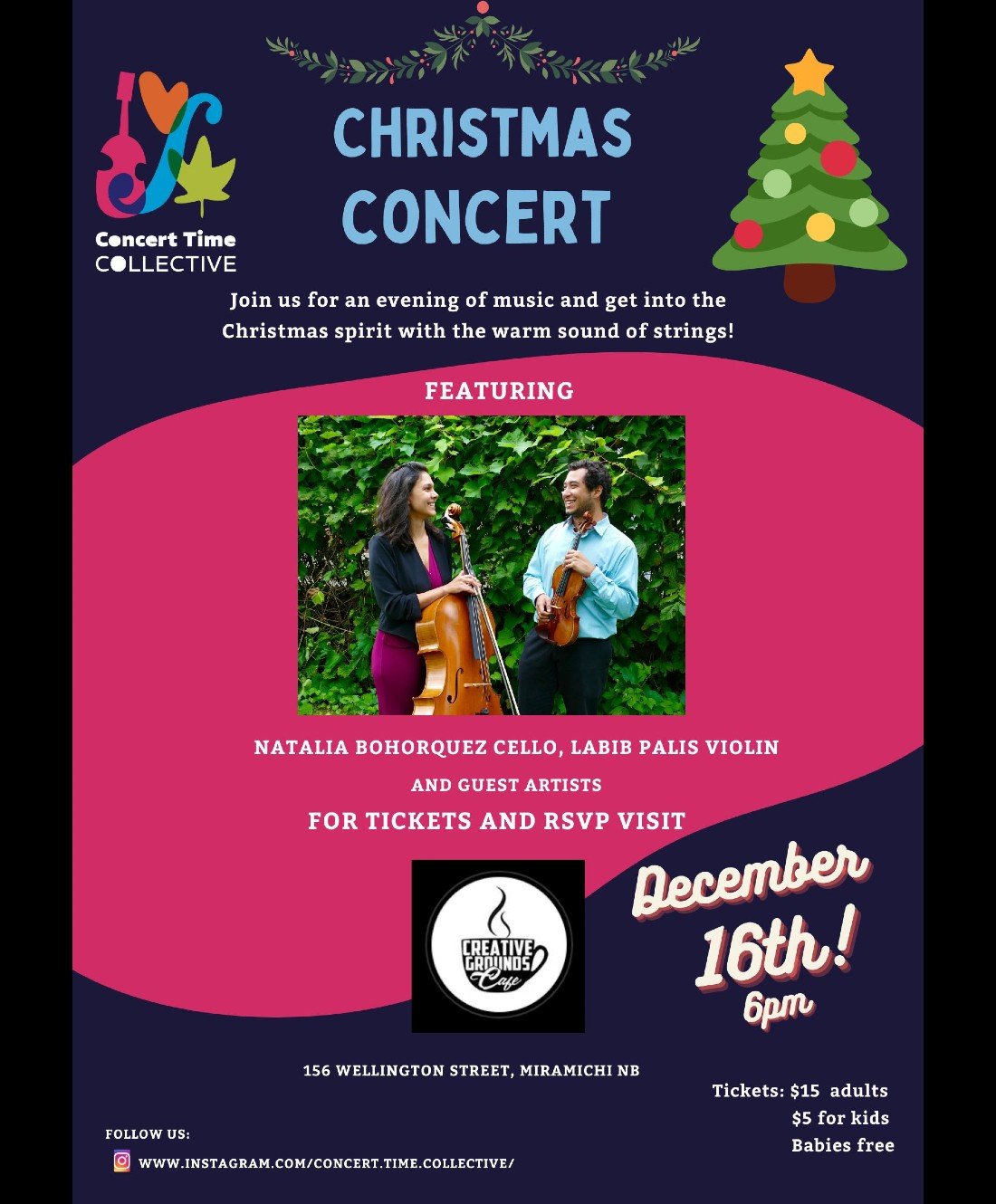 Christmas Concert at Creative Grounds, Creative Grounds Cafe, Miramichi ...