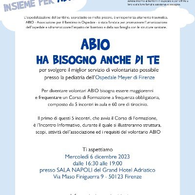 Corso di Formazione ABIO Tickets, Grand Hotel Adriatico, Firenze, December 6 2023 | AllEvents.in