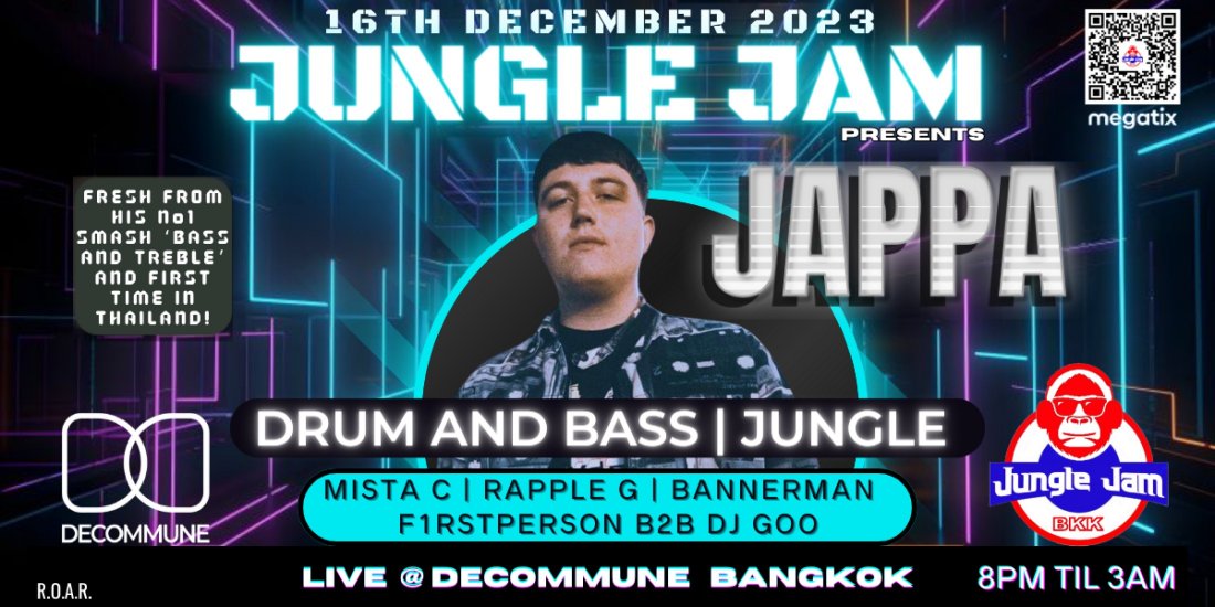 Jungle Jam presents Jappa, Decommune , Bangkok, 16 December to 17 December | AllEvents.in