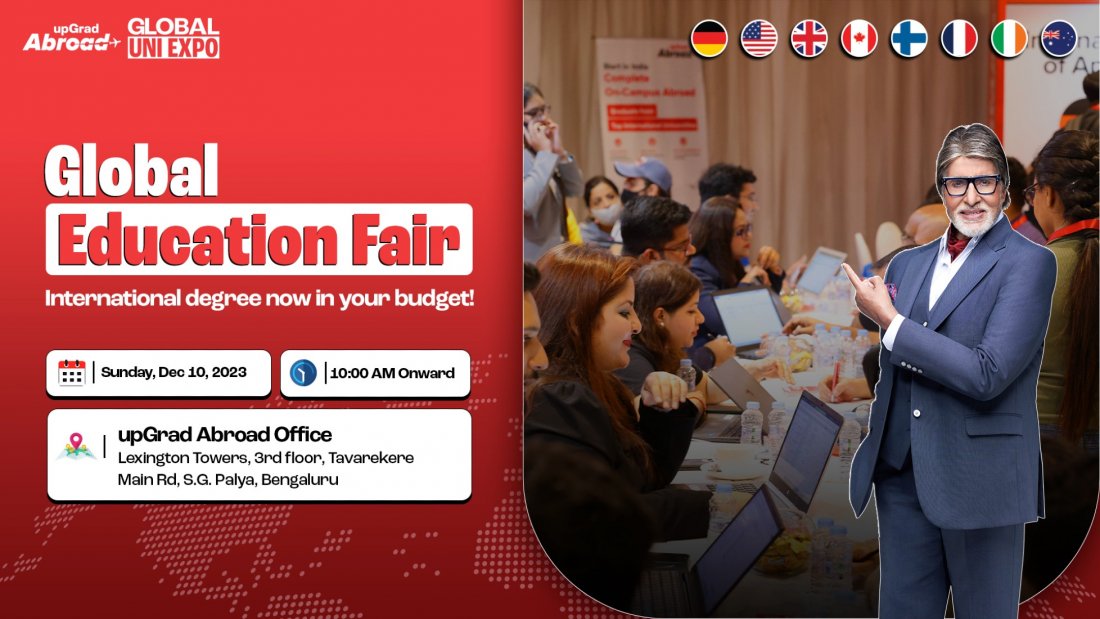 Attend upGrad Abroad Global Education Fair 2023 -Bangalore, upGrad ...
