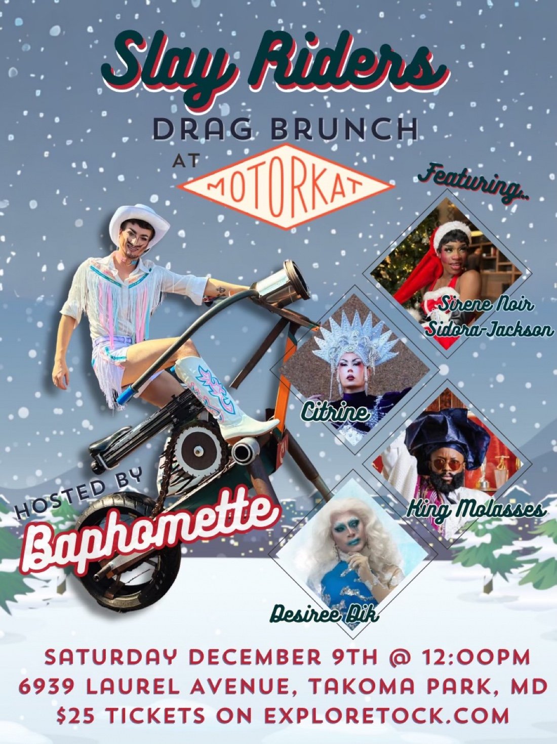 Slay Riders Drag Brunch, Motorkat, Takoma Park, 9 December 2023 ...