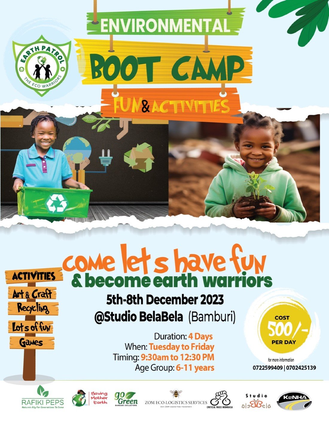Environmental Boot Camp, Studio Belabela, Mombasa, 5 December to 8 December | AllEvents