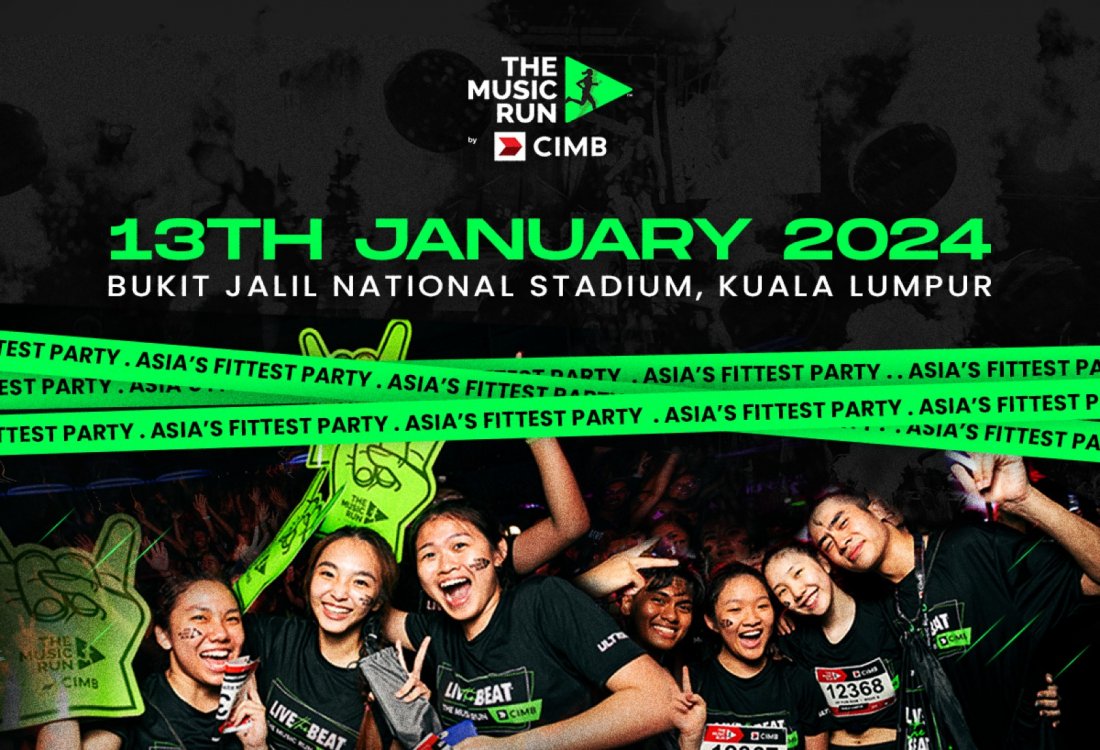 The Music Run by CIMB, Stadium Nasional Bukit Jalil, Kuala Lumpur, 13 ...