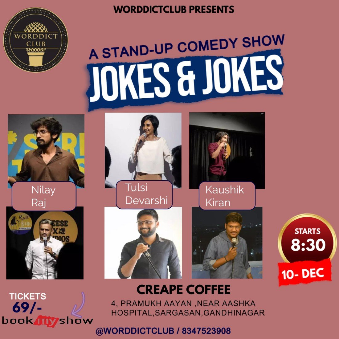 JOKES & JOKES A STAND-UP COMEDY SHOW, CRAPE COFFE, Gandhinagar, 10 ...
