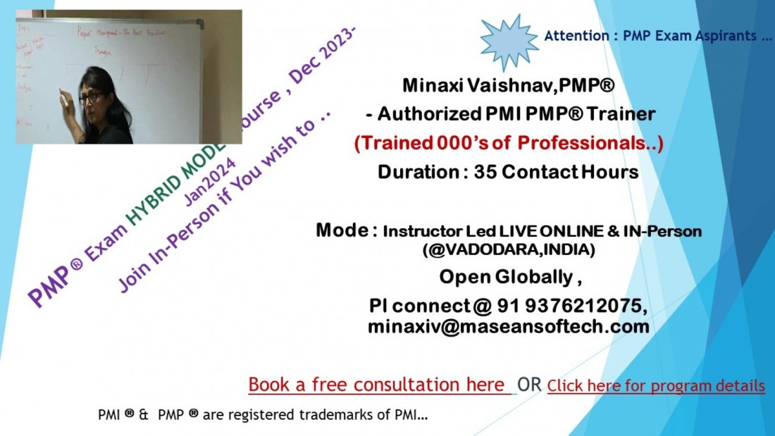 PMP Certification Live Virtual Sessions , December 30 to January 13 ...