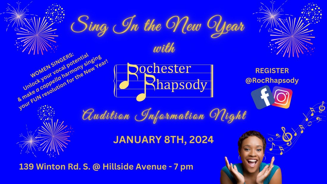 Sing In the New Year with Rochester Rhapsody---Audition Information ...