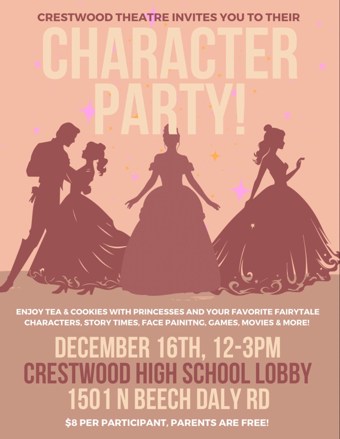 Character Day Party, Crestwood High School, Dearborn Heights, 16 ...