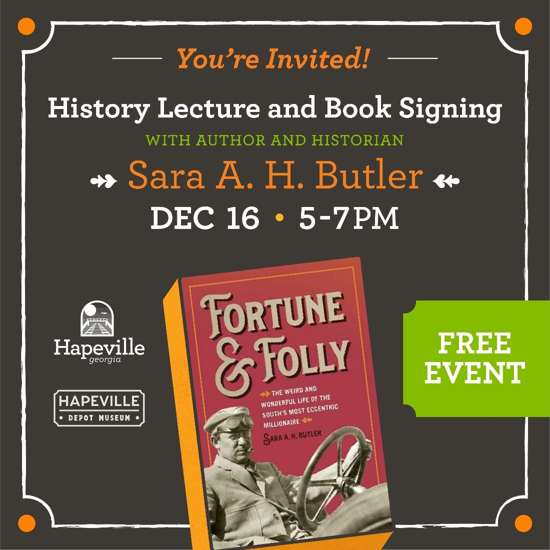 History Lecture on Asa Candler Jr. with author and historian, Sara A. H ...