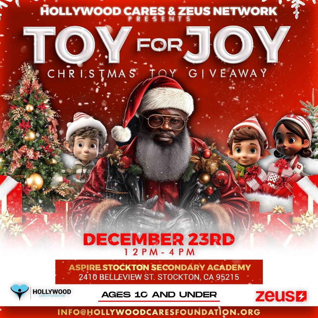 Hollywood Cares & Zeus Network Present Toy for Joy: Christmas Toy ...