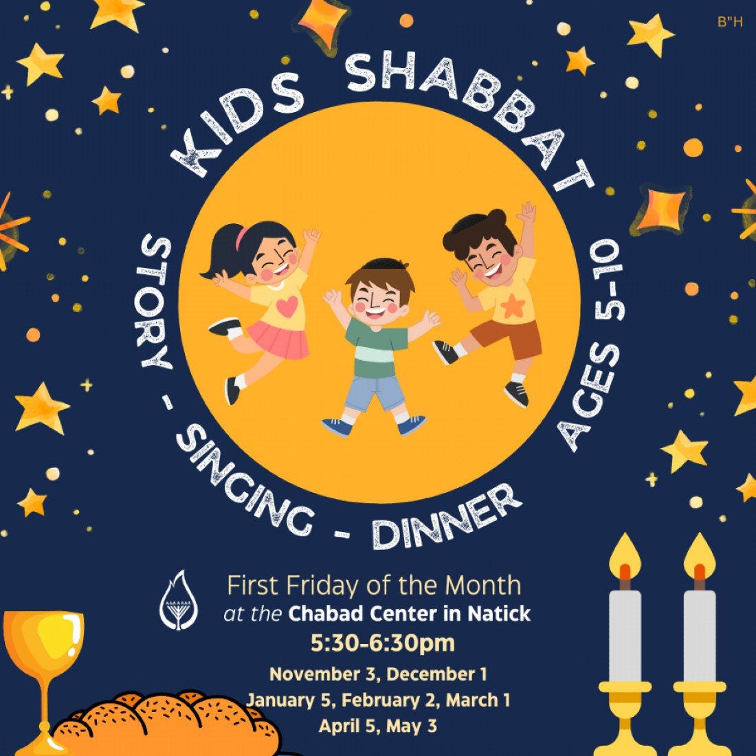 Kids Shabbat - First Friday of the Month, Chabad Center of Natick ...
