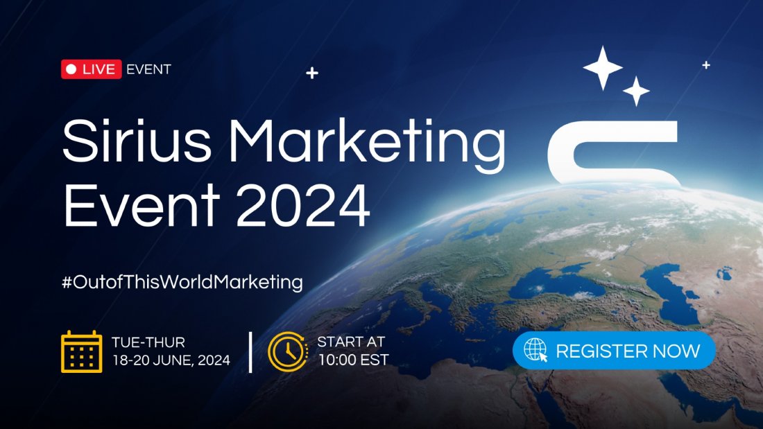 Sirius Marketing Event 2024, June 18 to June 20 | Online Event | AllEvents